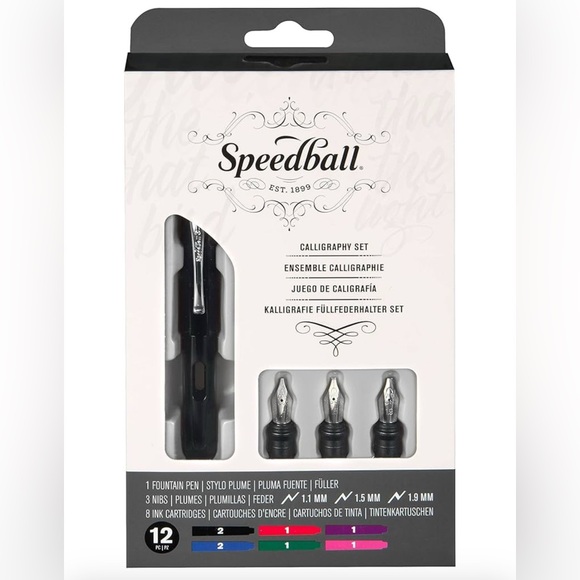 Speedball | Art | New Speedball Calligraphy Fountain Pen Ink Set Art ...